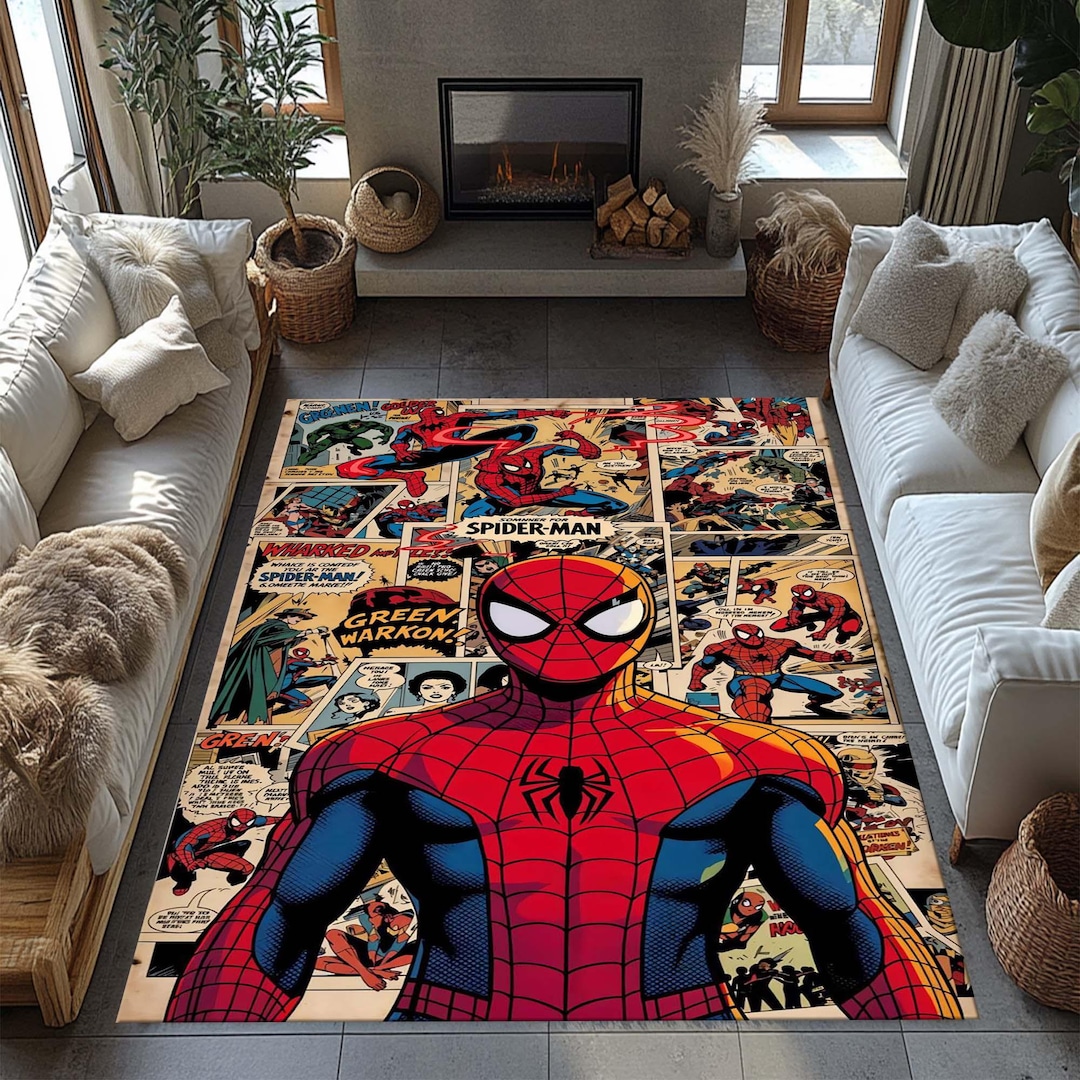 Amazing Spider Man, Legend Cartoon Rug, Spiderman, Comic Book ...
