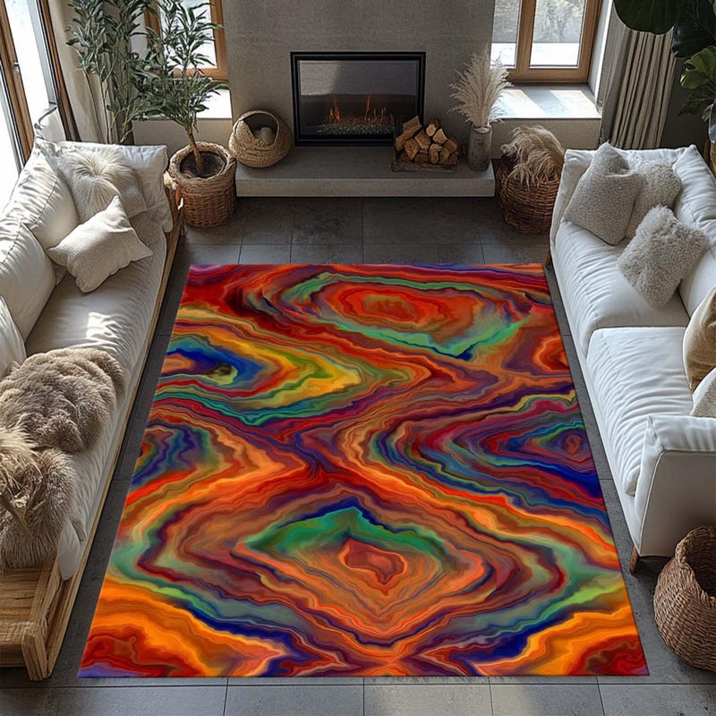 Colorful Area Rugs - Etsy