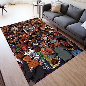 Rap Singer Rug, Hiphop Rug, Legends Rug, Rappers Rug, Music Rug, Rap ...