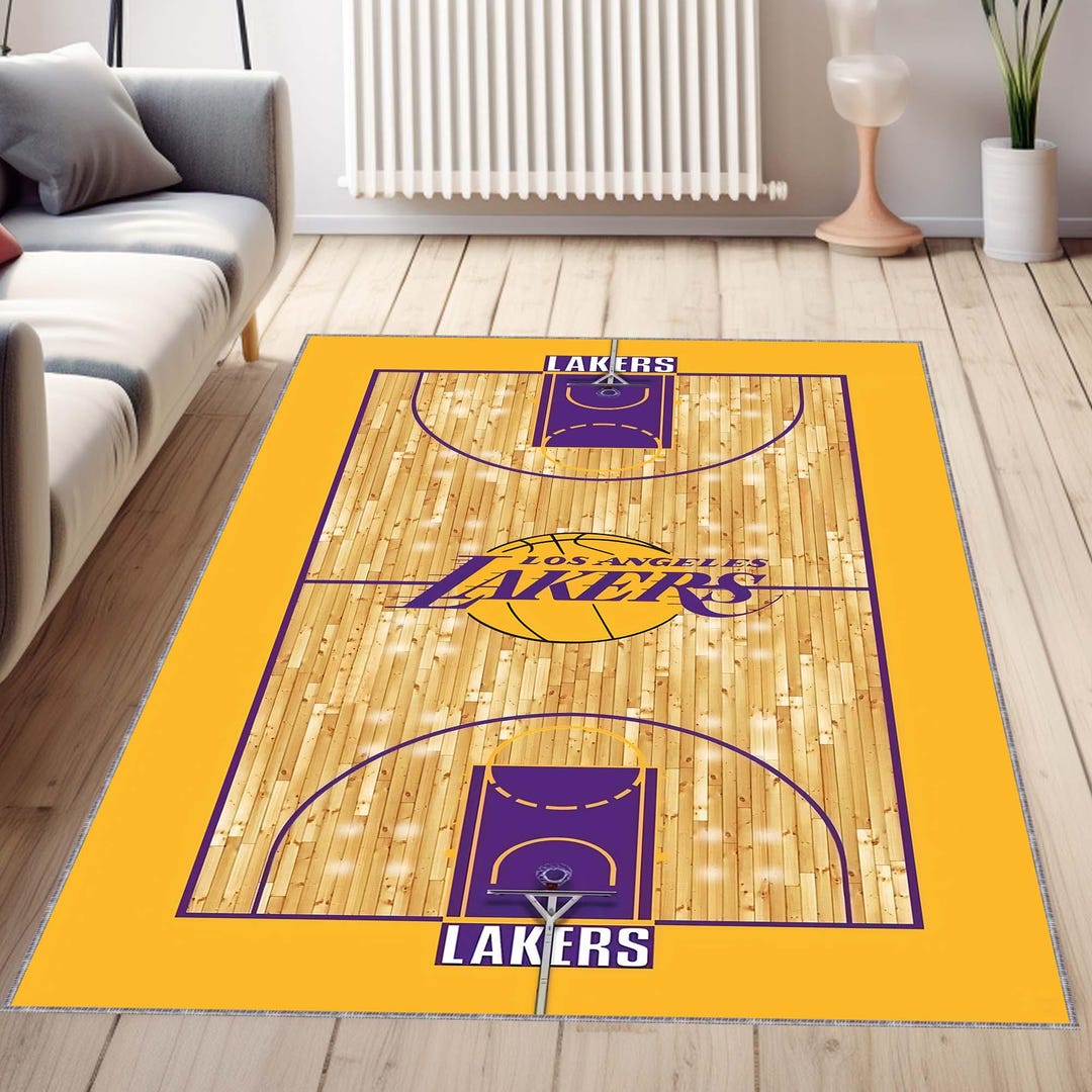 Basketball Court Rug, Los Angeles Rug, NBA Rug, Teen Room Carpet, My ...