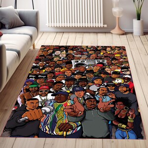 Rap Singer Rug, Hiphop Rug, Legends Rug, Rappers Rug, Music Rug, Rap ...