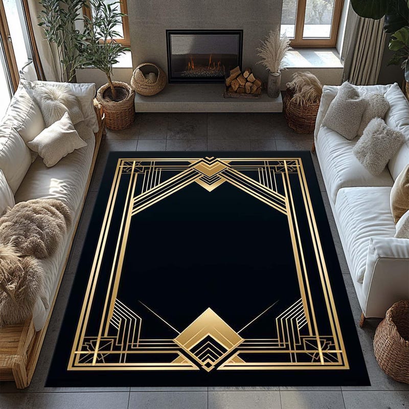 Art Deco Rug - Etsy