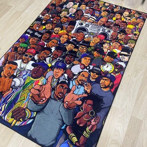 Rap Singer Rug, Hiphop Rug, Legends Rug, Rappers Rug, Music Rug, Rap ...