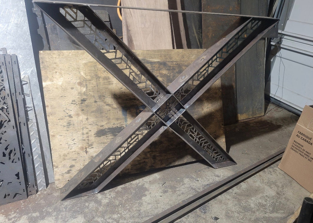 I Beam Style Table Legs DXF File - Etsy