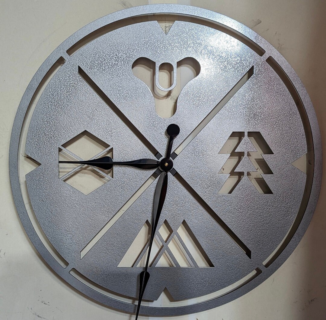 Destiny Themed Clock DXF File - Etsy