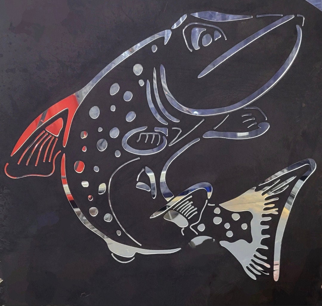 Jumping Fish DXF File - Etsy