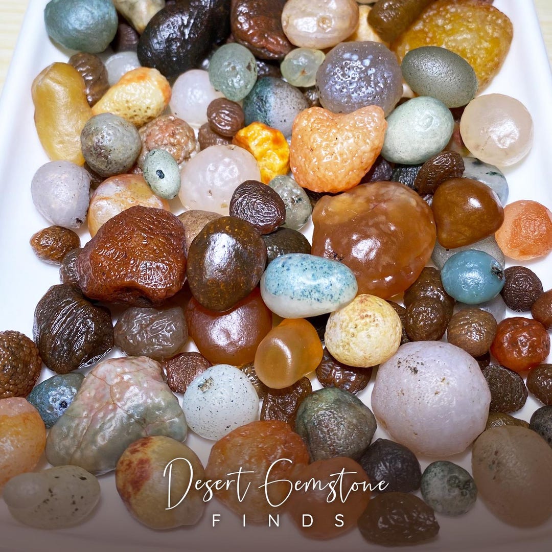 Alxa Gobi Desert Agate Bundle – Assorted, Natural Surface Stones With ...
