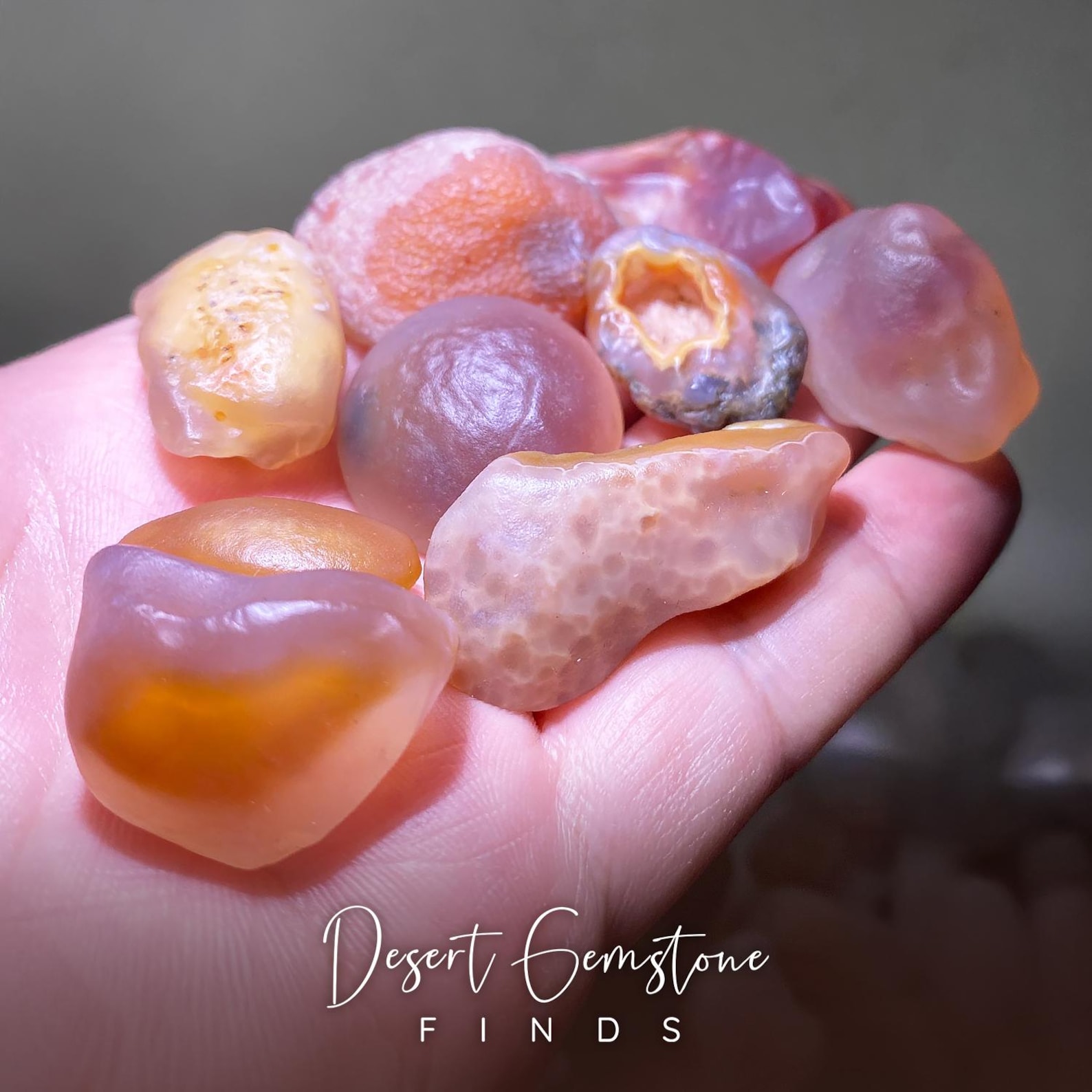 Alxa Gobi Desert Large Sugar Heart Agate Collection– Rare Natural ...