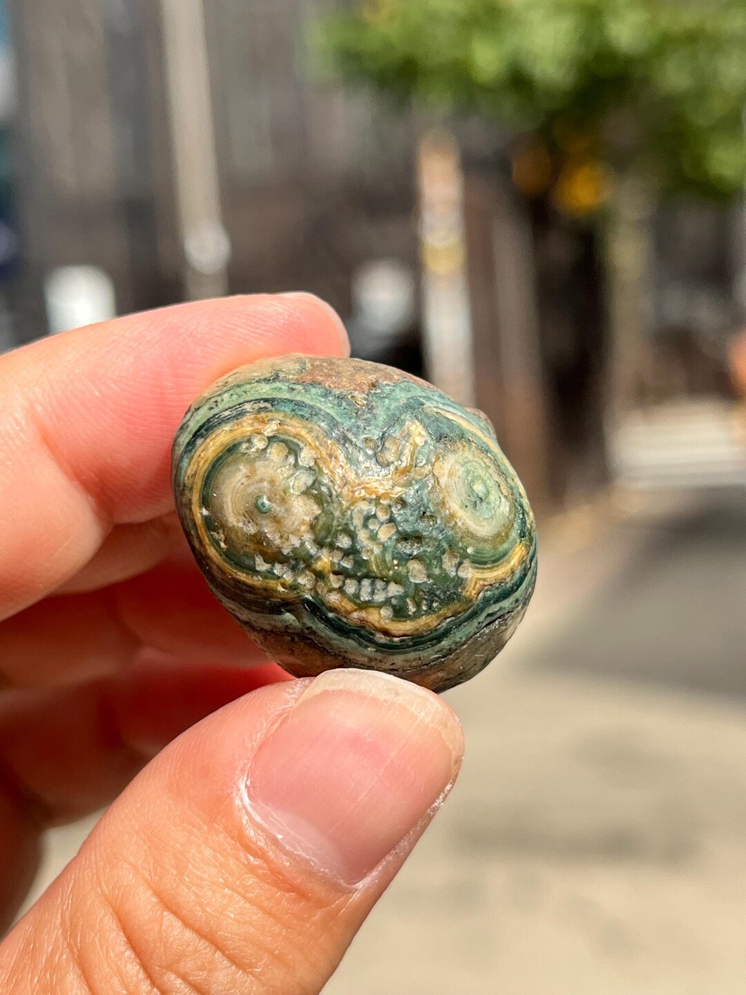 Lovely Grimace. Alxa Gobi Desert Eye Agate, Mongolian Gobi Eye Stone ...