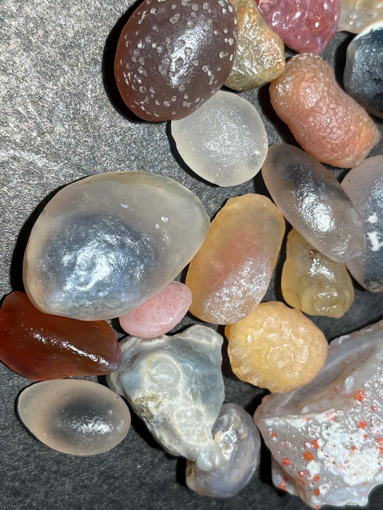 Alxa Gobi Desert Candy Heart Agate, Mongolian Gobi Stone, Designer ...