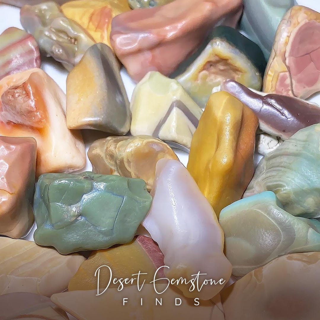 Alxa Gobi Desert Multicolor Chalcedony Stone Set – Assorted Rare ...
