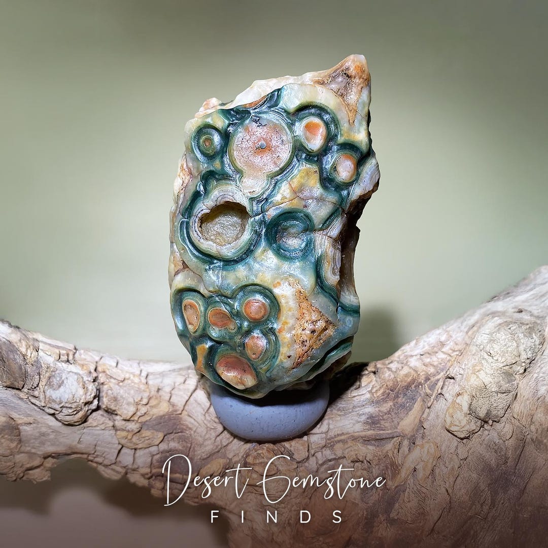 Alxa Gobi Desert Rare Multicolored Eye Agate – Natural Rough Collector ...