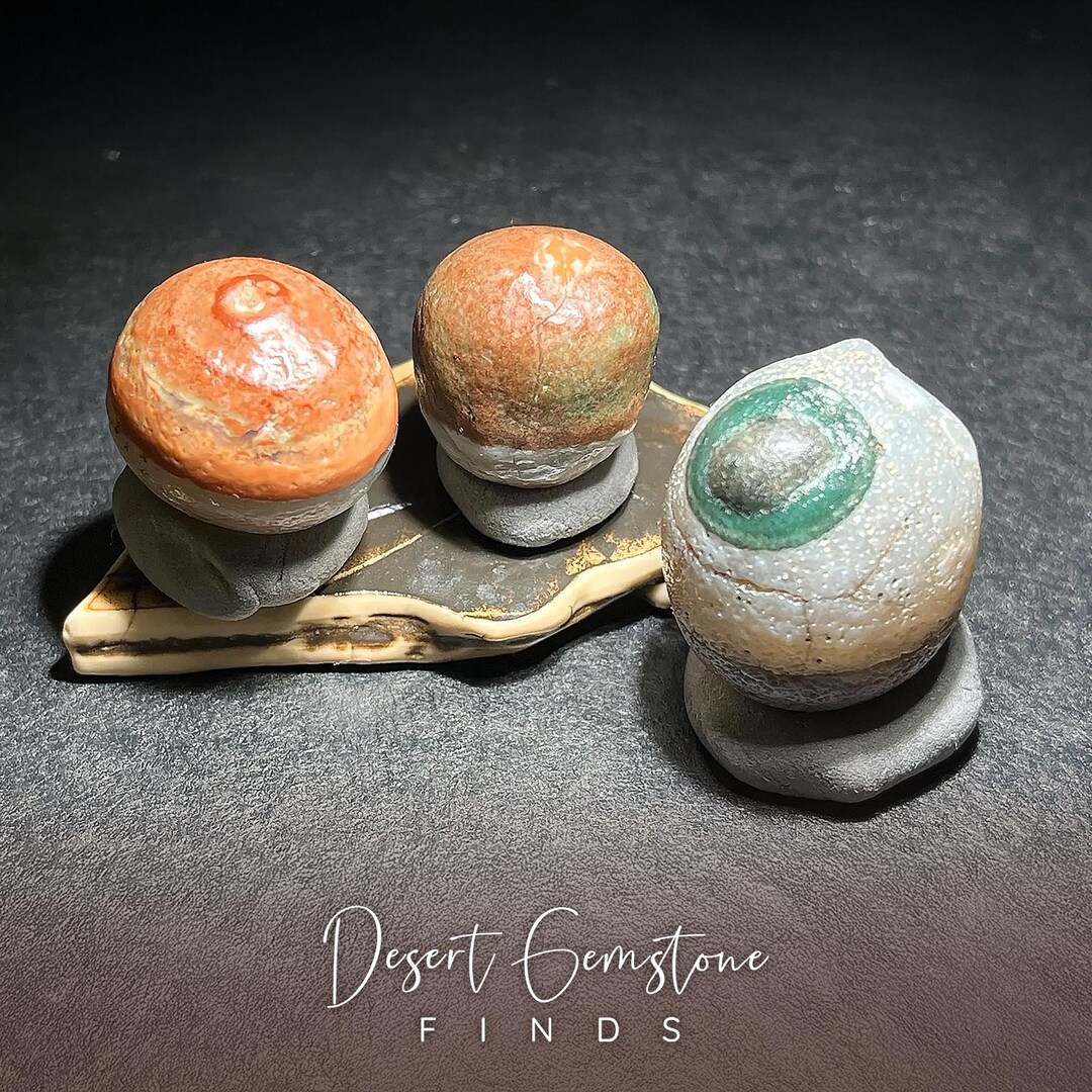 Alxa Gobi Desert Eye Agate Set - Natural Stone Ideal for Collection ...