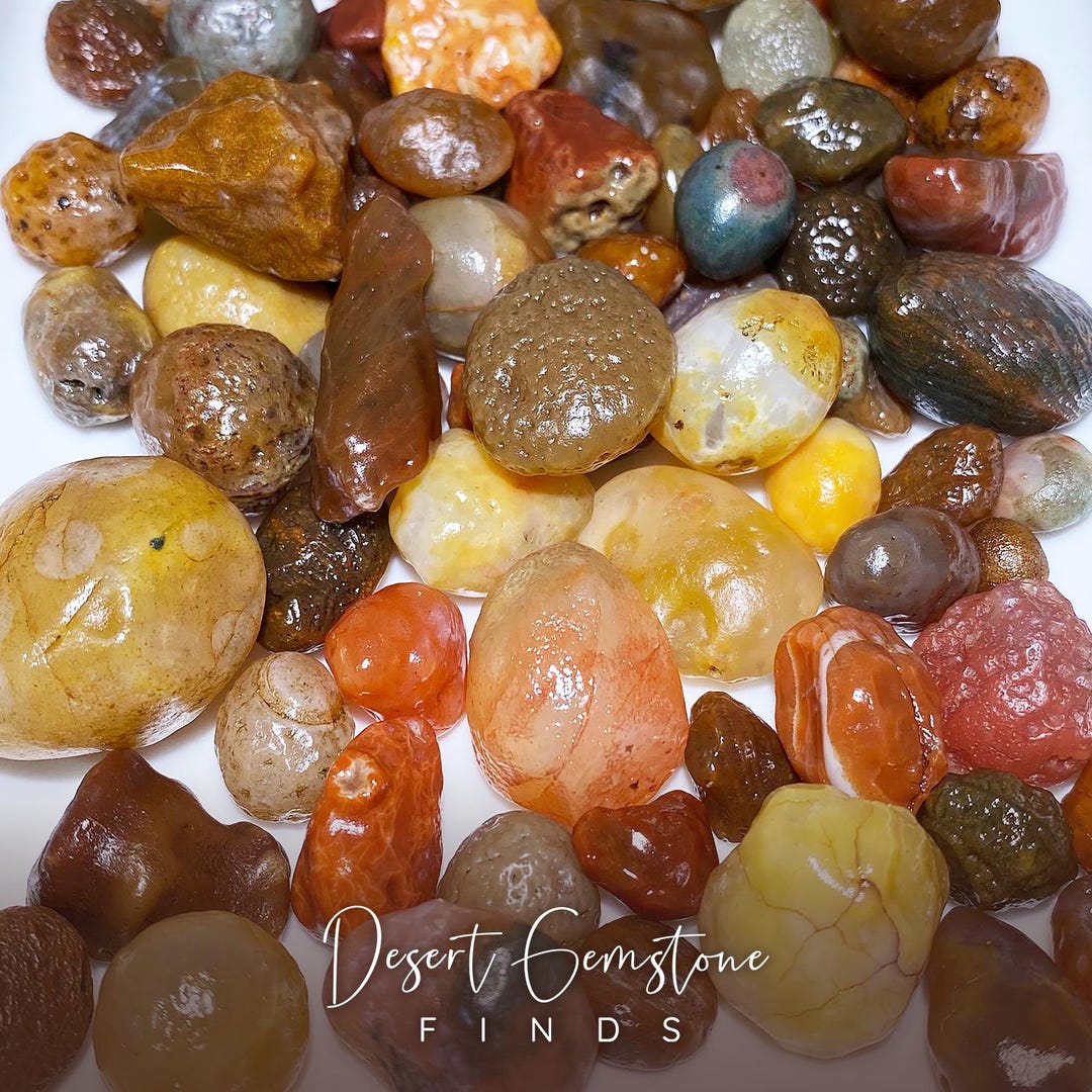 Alxa Gobi Desert Agate Collection Bundle – Assorted Rare Mongolian ...