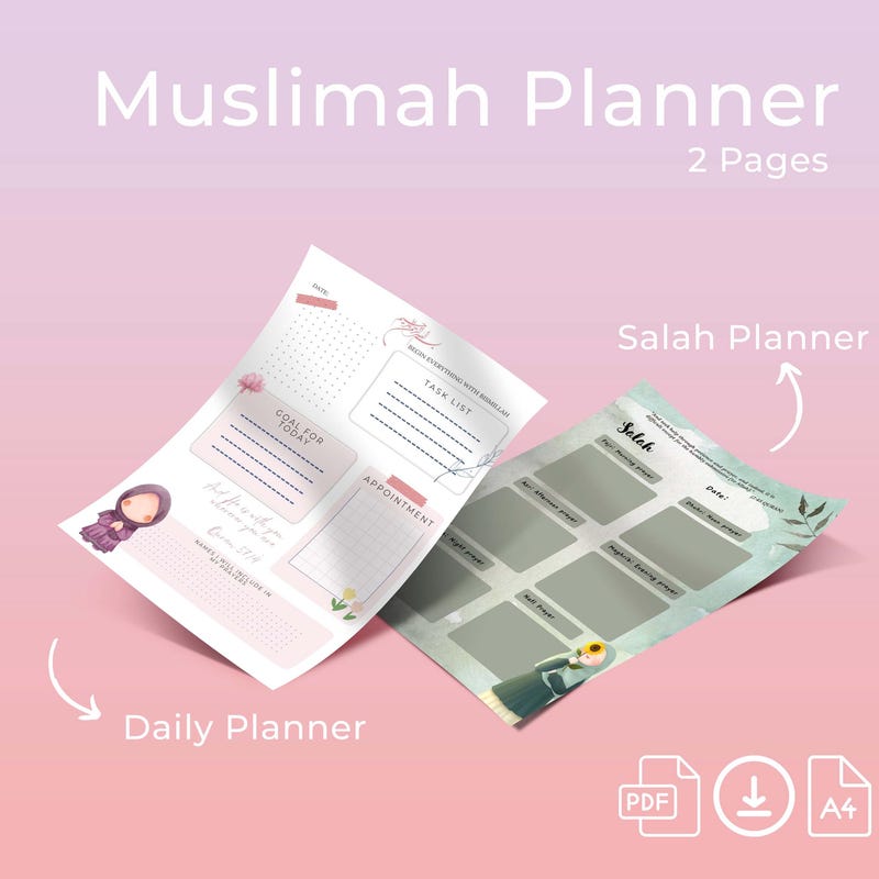 Muslim Daily Planner - Etsy