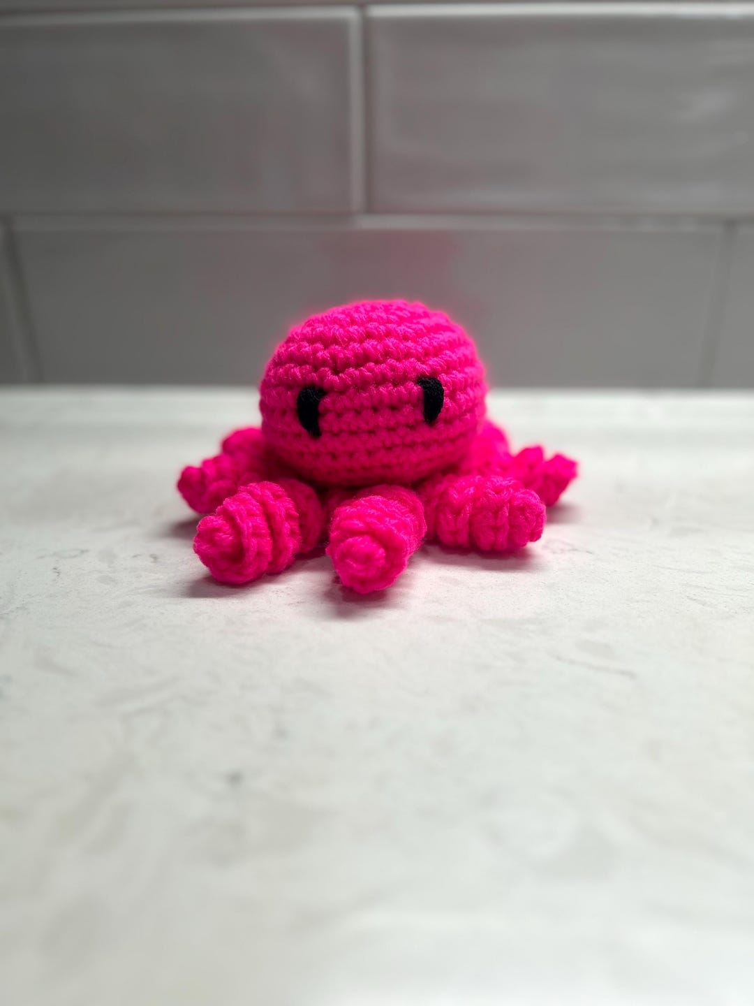 Neon Pink Octopus Plushie - Etsy