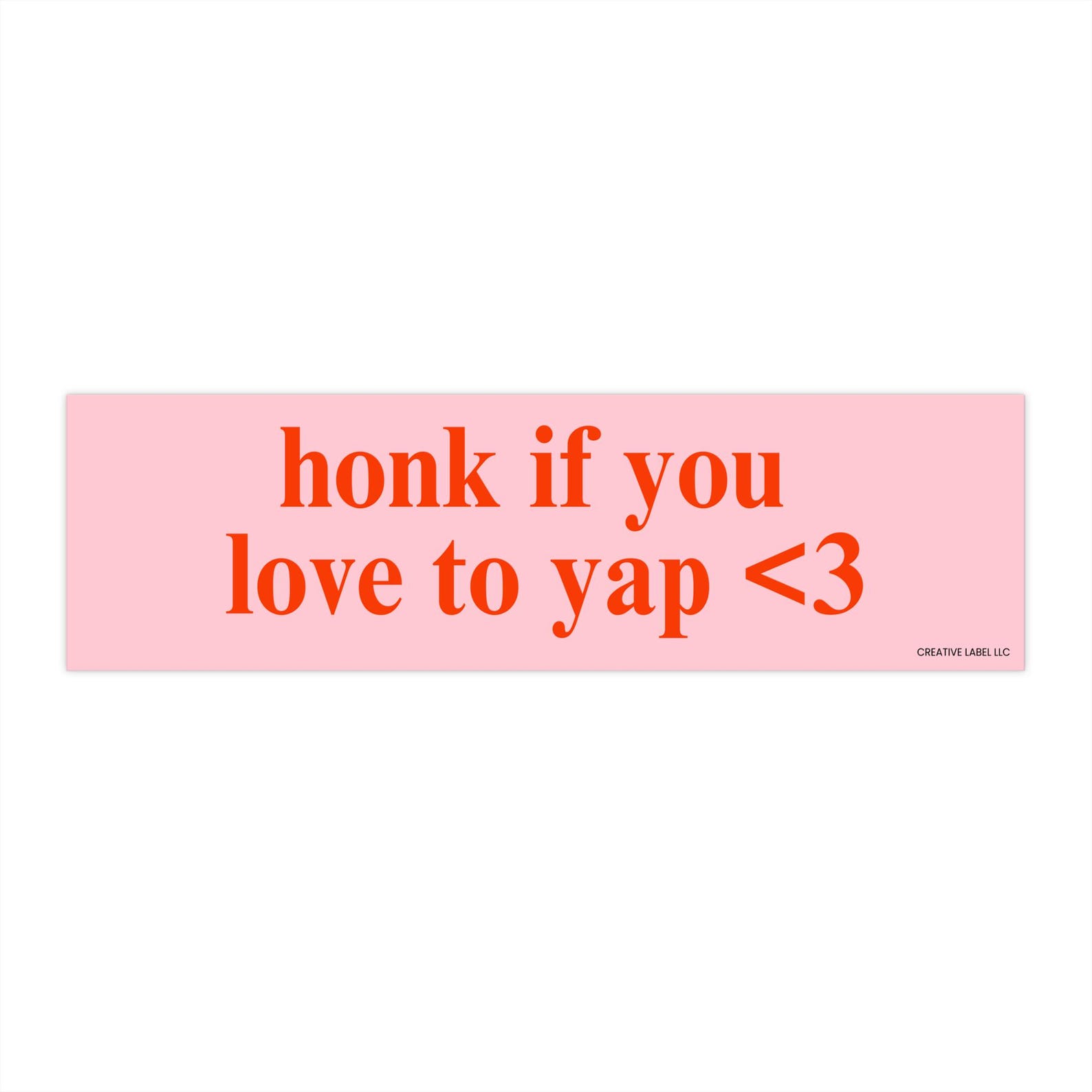 Honk If You Love to Yap, Yapping, Bumper Sticker, Water Bottle Sticker ...