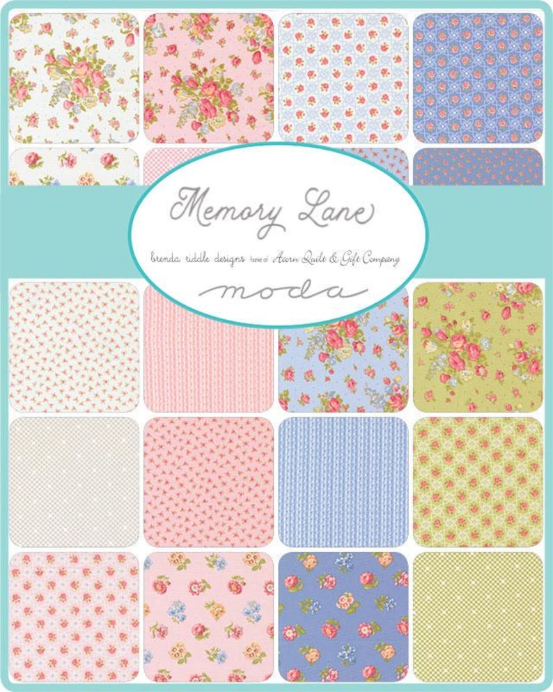 Memory Lane Floral 10"x 10" -42 Squares per Layer Cake FREE Shipping ...