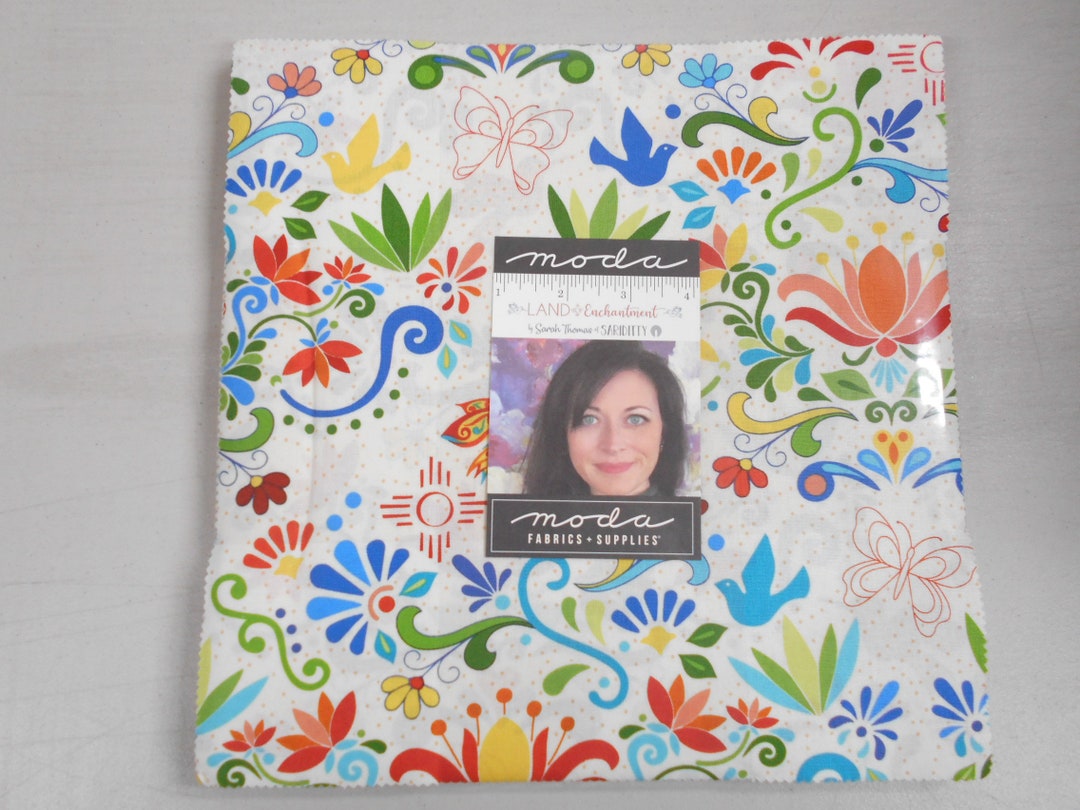 Land of Enchantment Floral 10"x 10" -42 Squares per Layer Cake FREE Shipping- 100% Cotton NEW by ...