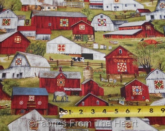Country farm fabric | Etsy