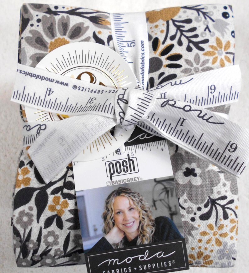 Posh in Black, Cream, Tan 29 FQ Bundle Fat Quarters (each 18x22) -FREE ...