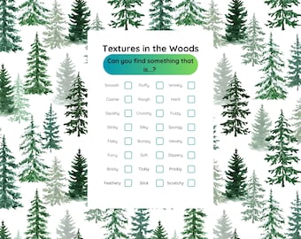Woodland Textures Scavenger Hunt. - Etsy