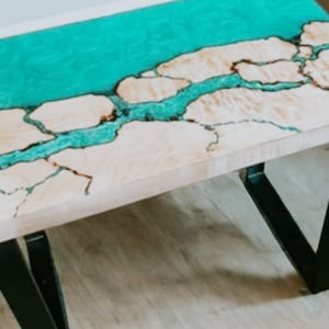 Custom Epoxy River Table - Etsy