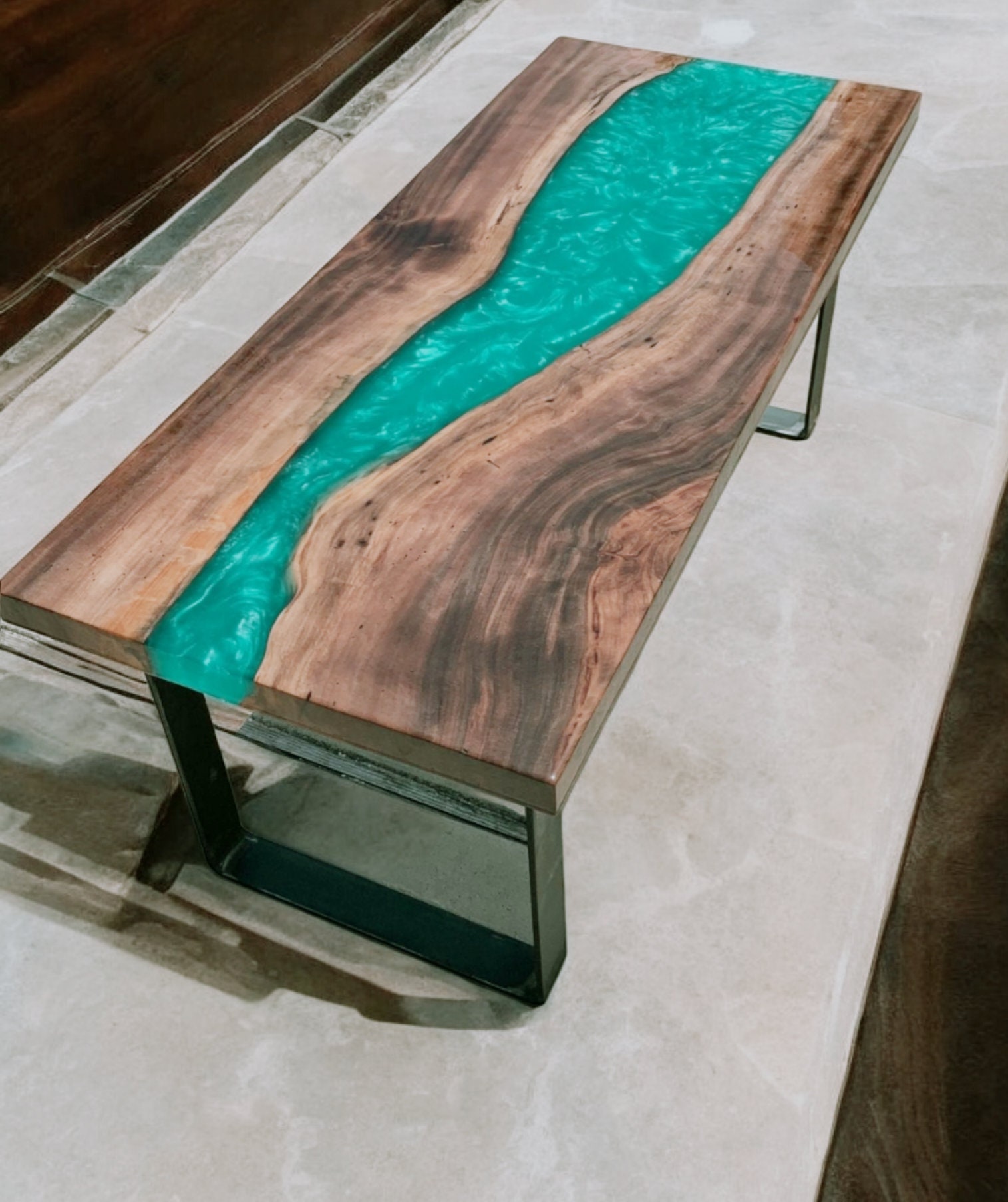 Custom Epoxy River Table - Etsy