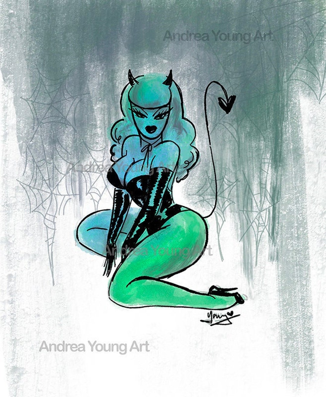 8x10 TS Devil Made to Order Print - Etsy