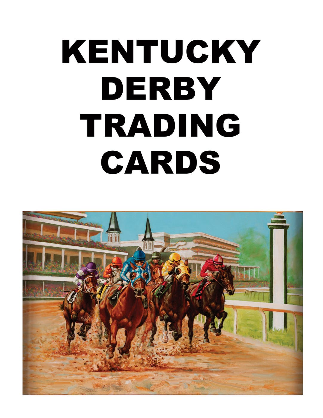 Title Page for Album for Kentucky Derby Winners - Etsy