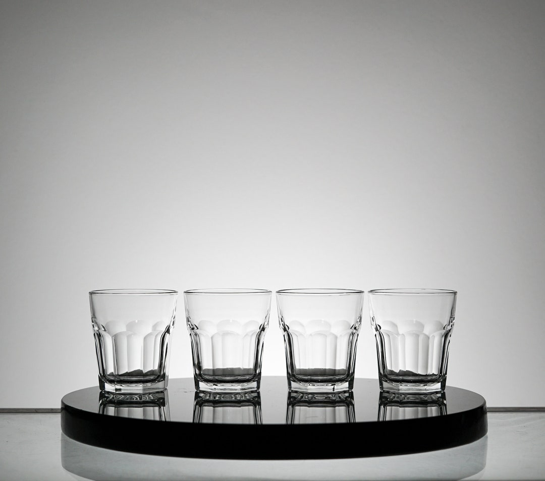 Vintage Rock Glasses, Set of 4 Retro Cocktail Glasses, Great for ...