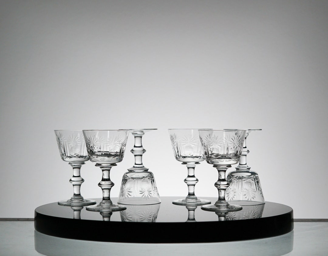 Apéritif and Digestif Glasses / Cordial Glass /etched Floral / Shot ...