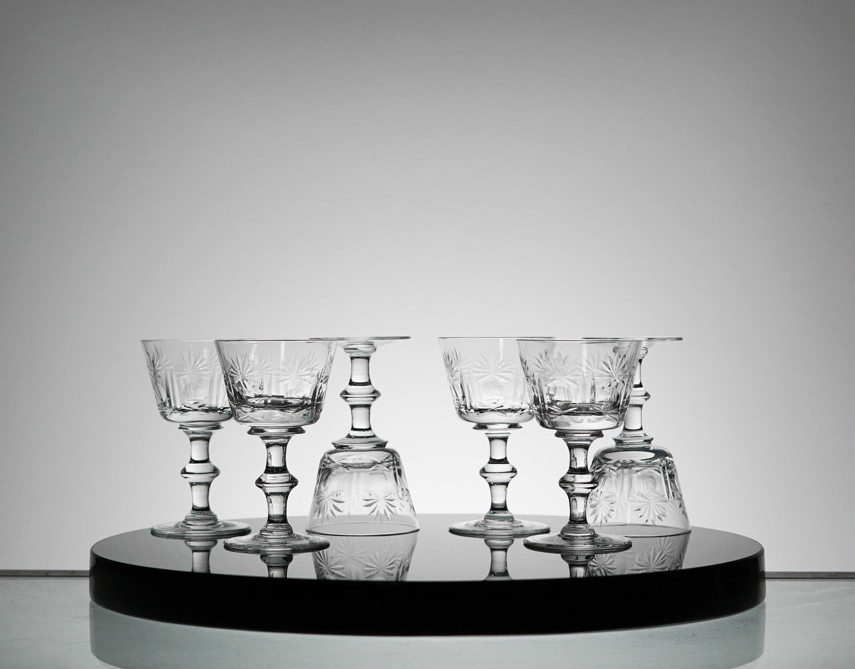 Apéritif and Digestif Glasses / Cordial Glass /etched Floral / Shot ...