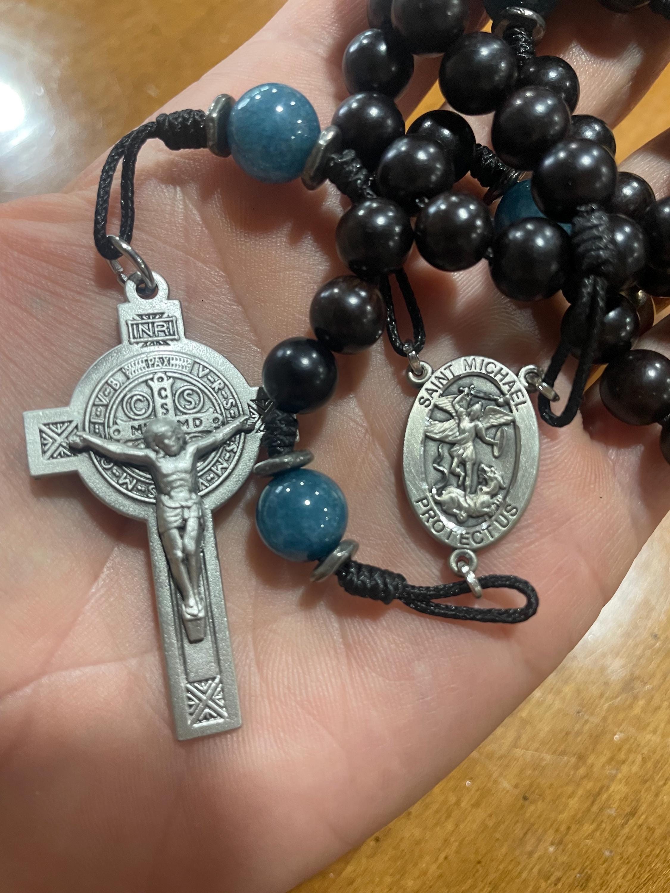 Rosary With Air Force Saint Michael Centerpiece - Etsy