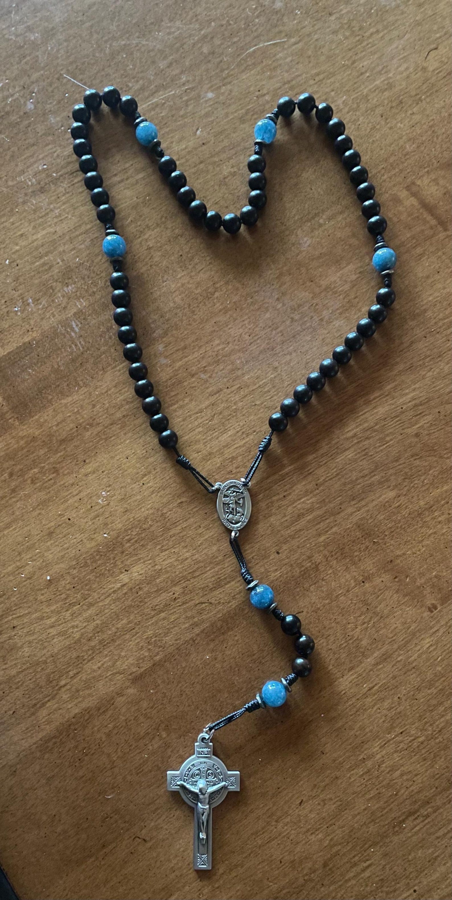 Rosary With Air Force Saint Michael Centerpiece - Etsy