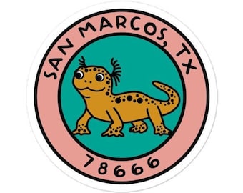 San Marcos TX Old Main Sticker | 3x3 Inch Vinyl Decal | Historic ...