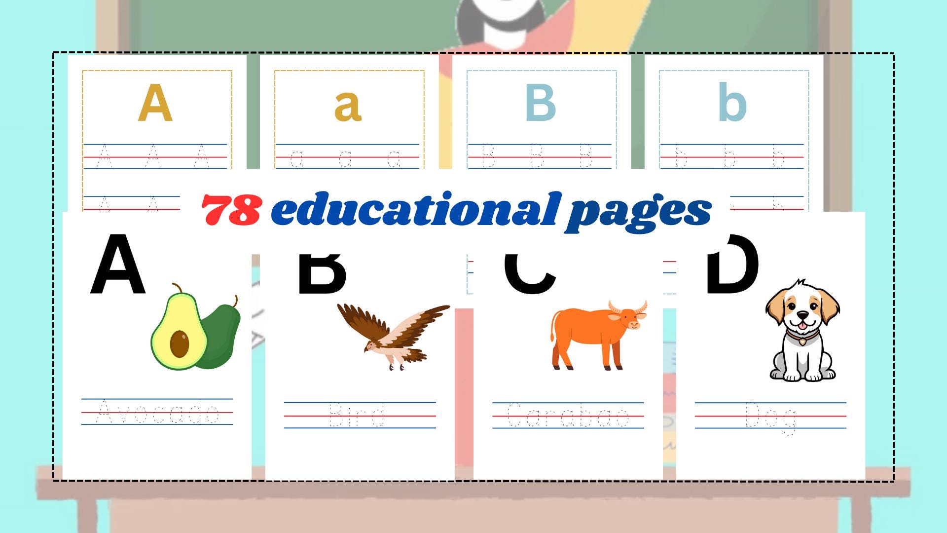 Trace and Learn Words Abc's Tracing: Beginner's Workbook bundle ...