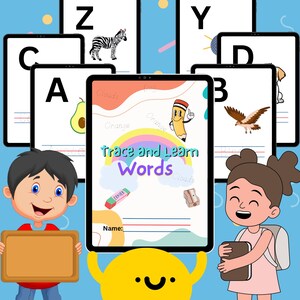 Trace and Learn Words Abc's Tracing: Beginner's Workbook bundle ...