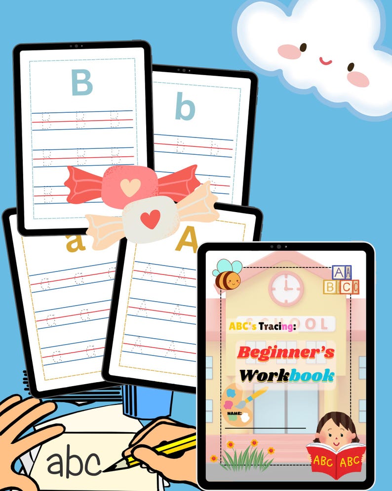 Trace and Learn Words Abc's Tracing: Beginner's Workbook bundle ...