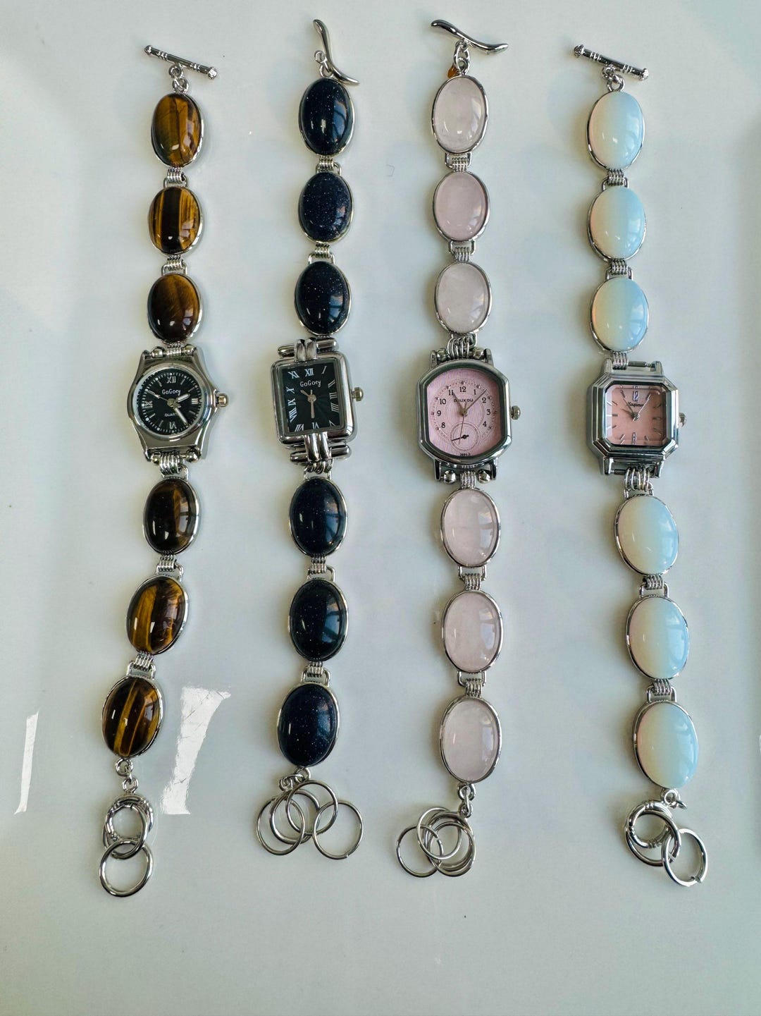 Custom Gemstone Watch Bands Personalized Vintage Natural Stone Watches ...