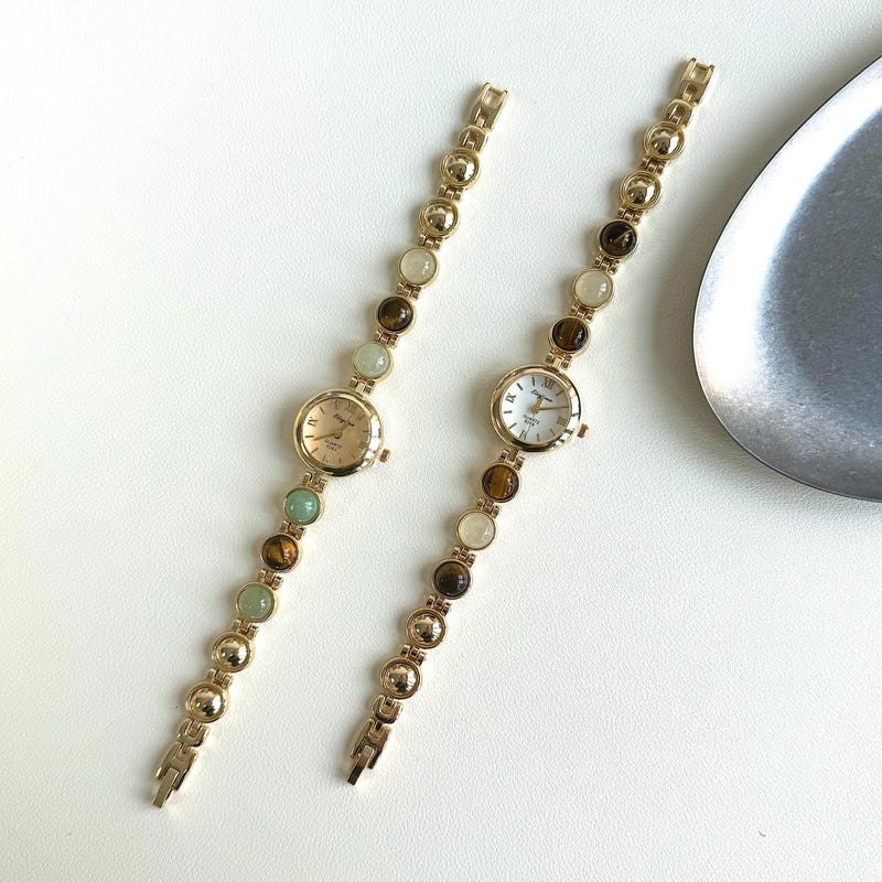 Tiger Eye Gold Watch - Etsy