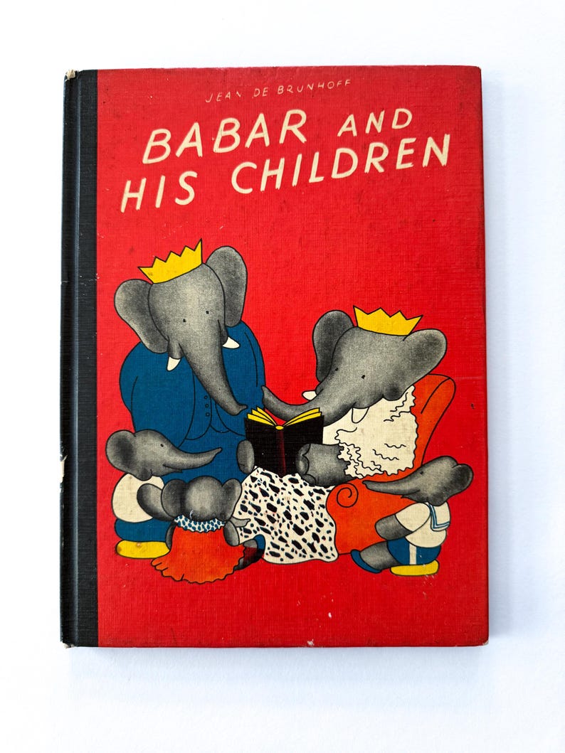 Babar and His Children - Etsy