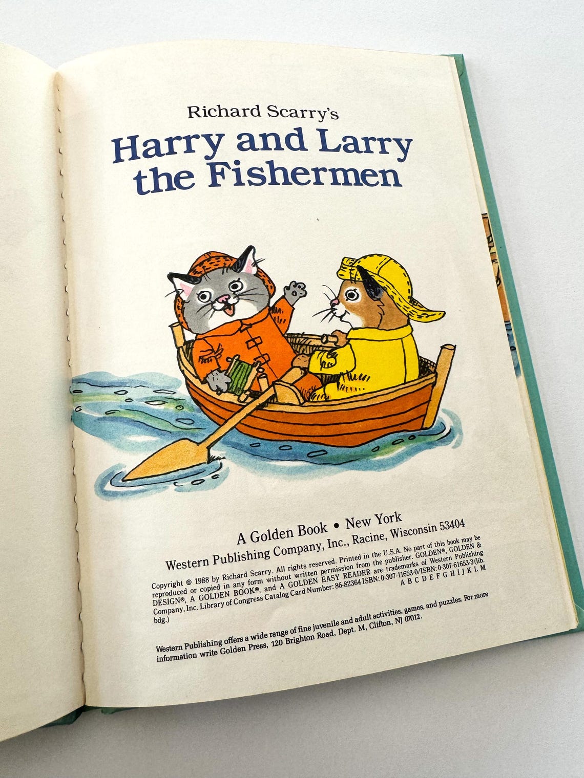 Harry and Larry the Fisherman by Richard Scarry, 1988 - Etsy