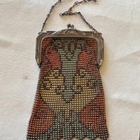 Art Deco Silk Handbag: 1920s Flapper Purse With Celluloid Handles - Etsy