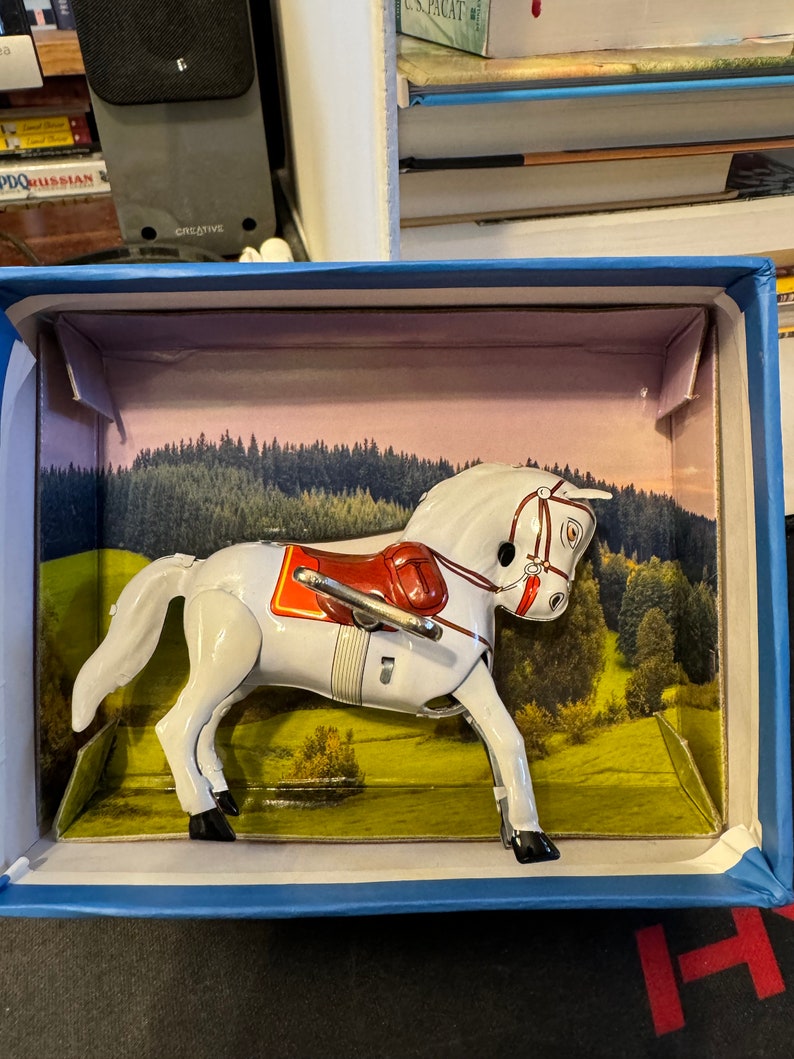 Vintage Wind-up Circus Horse Tin Toy Collectibles - New - Etsy