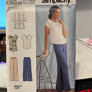 Simplicity 8393 Womens Summer Separates | Plus Size, Jacket, Pullover ...