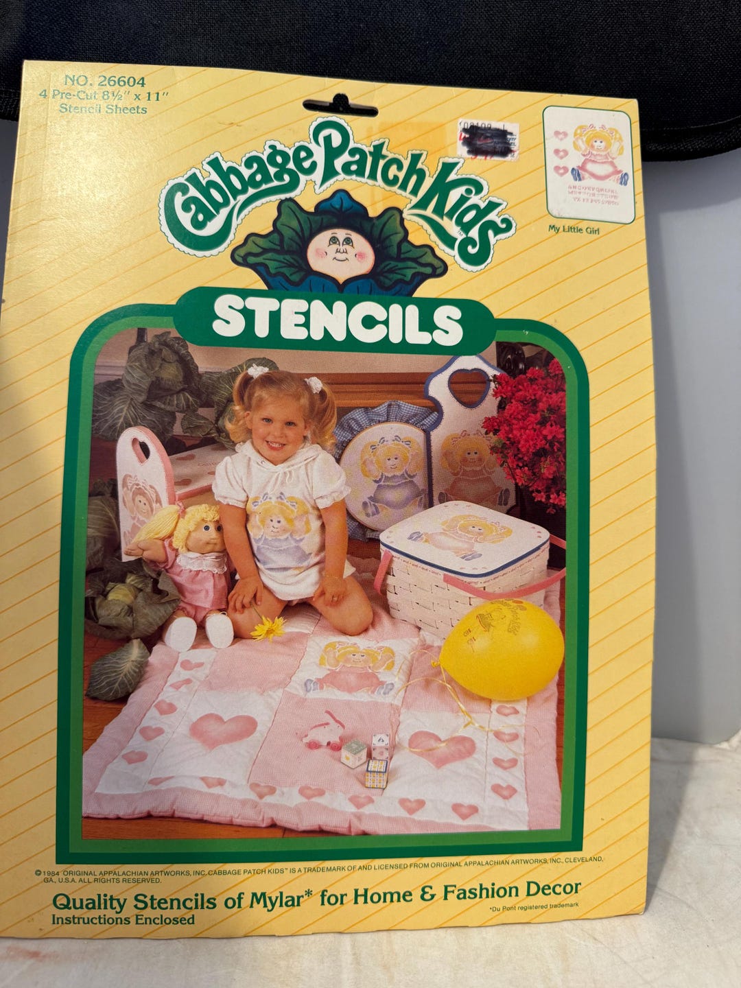 Vintage Cabbage Patch Kids Stencils - My Little Girl - 4 Pre-cut 8 1/2 ...