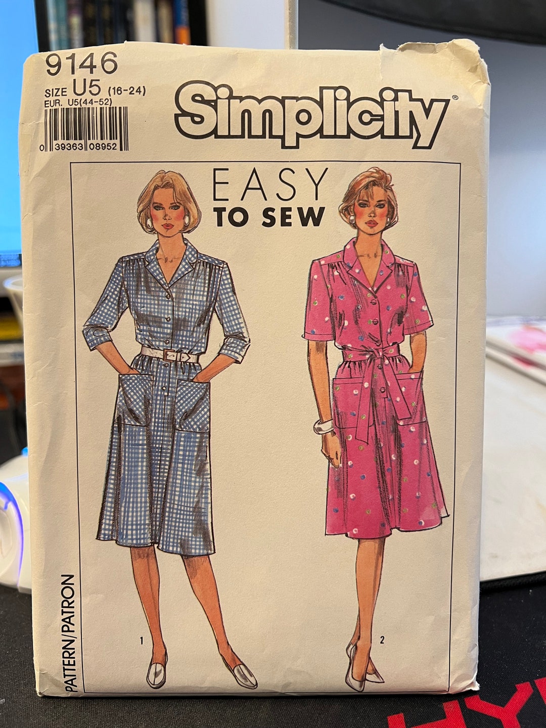 Simplicity Pattern 9146 - Misses' Petite Dress - Size U% 16-24 - Uncut - Etsy