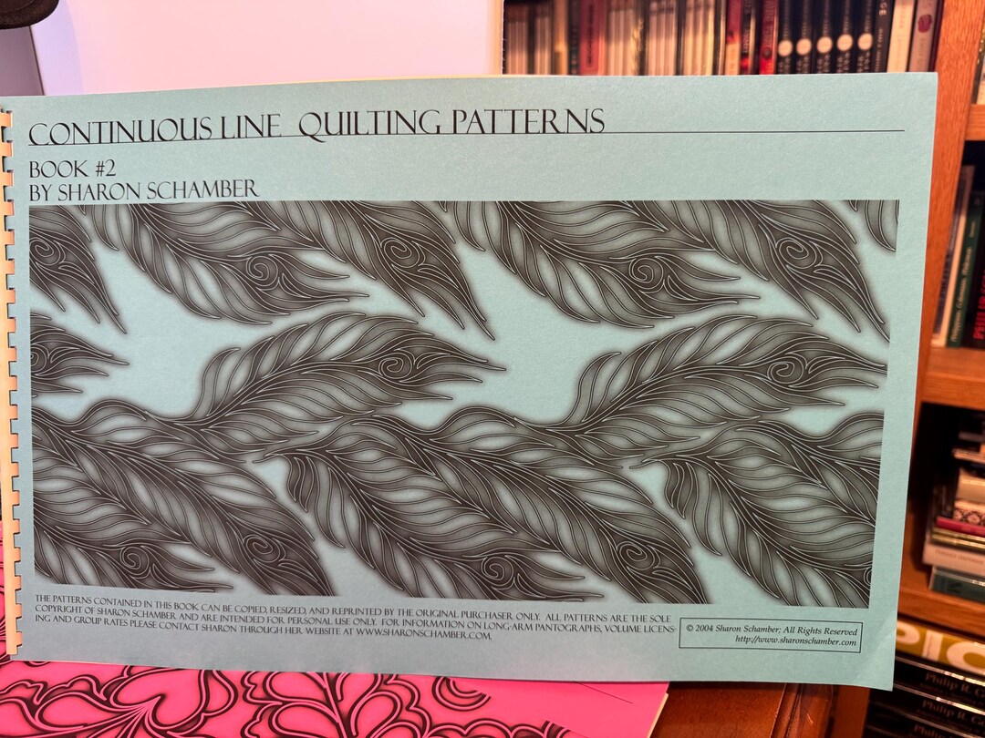 Continuous Line Quilting Patterns Book #2 by Sharon Schamber - Etsy