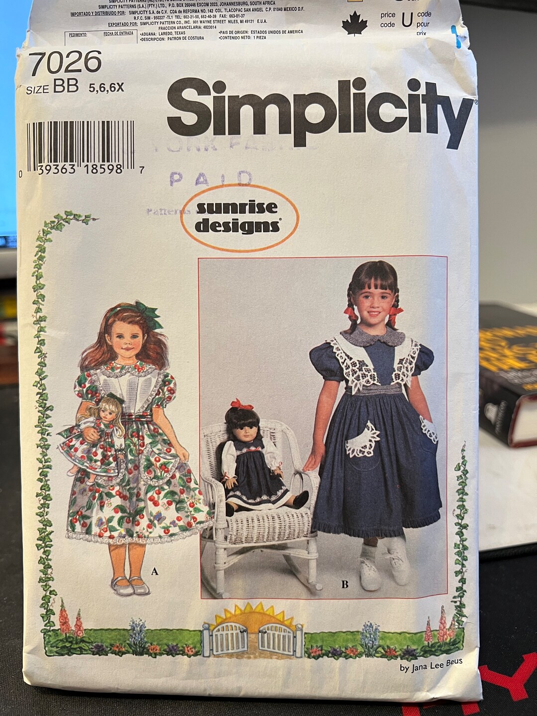 Simplicity Patterns 8595 - Babies' Dress, Romper, and Jacket - Size A ...